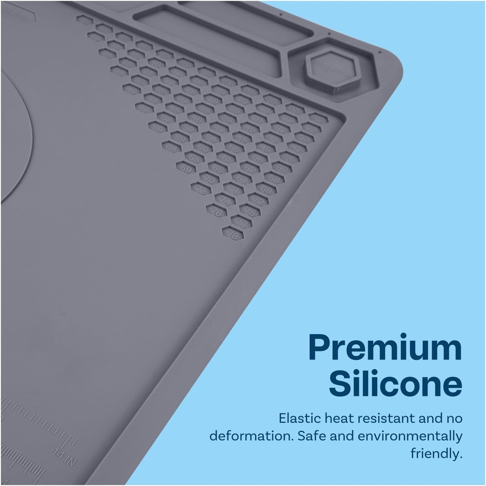 Silicone Soldering Repair Mat Heat Resistant Non Slip Magnetic ...