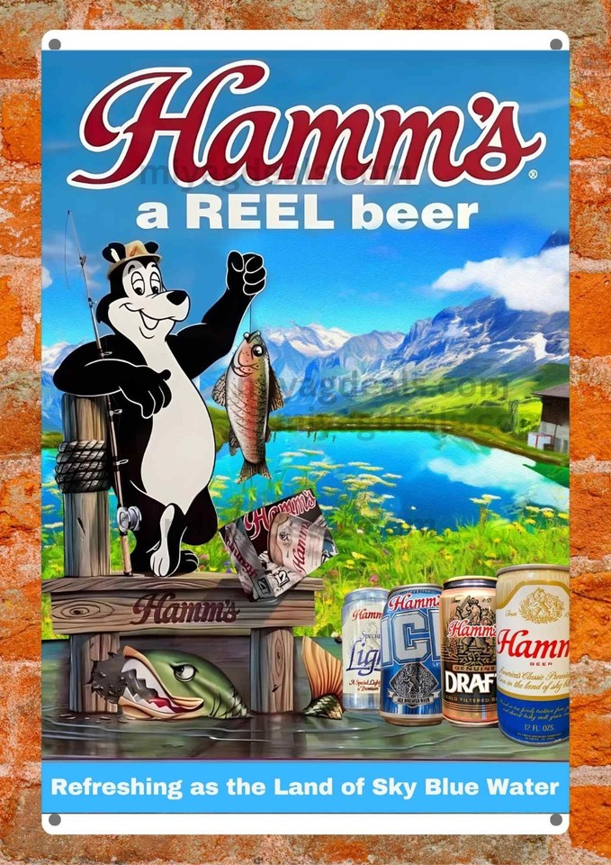 Hamm's Beer Classic Landmark Metal Sign Poster– Wall Decor hamms beer ...