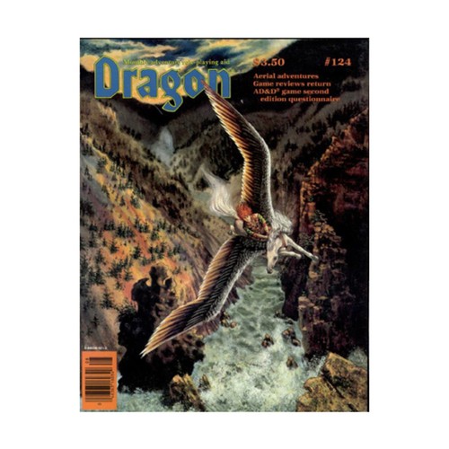 TSR Dragon Magaz #124 "Aerial Adventures, Kocraa - God of the Aarako ...