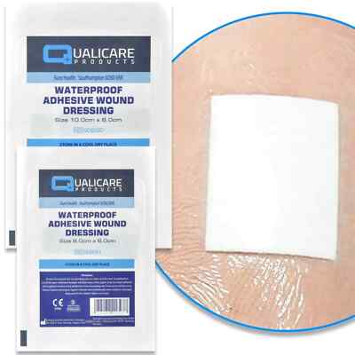 WATERPROOF ADHESIVE WOUND DRESSINGS Small - Large First Aid Plaster ...