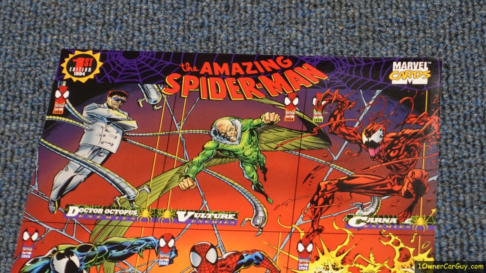 25x 1st ED Amazing Spider-Man Marvel Universe Card Uncut Sheets 225 ...