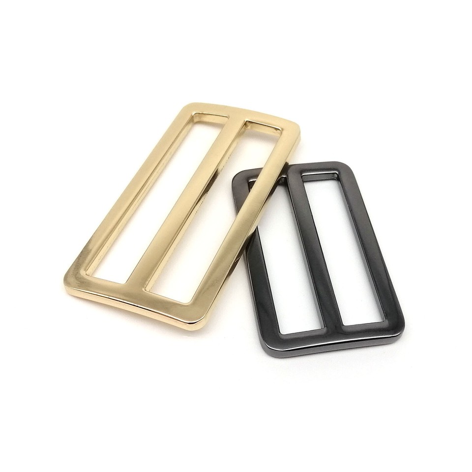 Metal Bag Strap Belt Adjust Tri-glide Pin Roller Buckle Slider ...