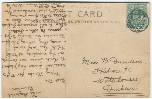 BRANDON COLLIERY POSTMARK, - Durham Postal History Postcard | eBay