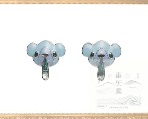 Pokémon Center Original Pokémon accessory x 25 NICOLE Earrings Kumashun ...