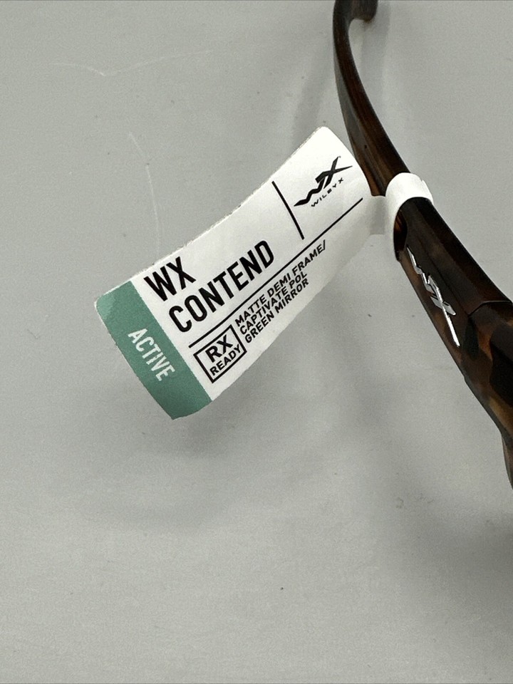 Wiley X WX Contend Captivate Polarized Safety Sunglasses Green Mirror ...