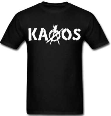 KAAOS Anarcho T shirt Tee Rock Underground Music Punk Medal Rock Band ...