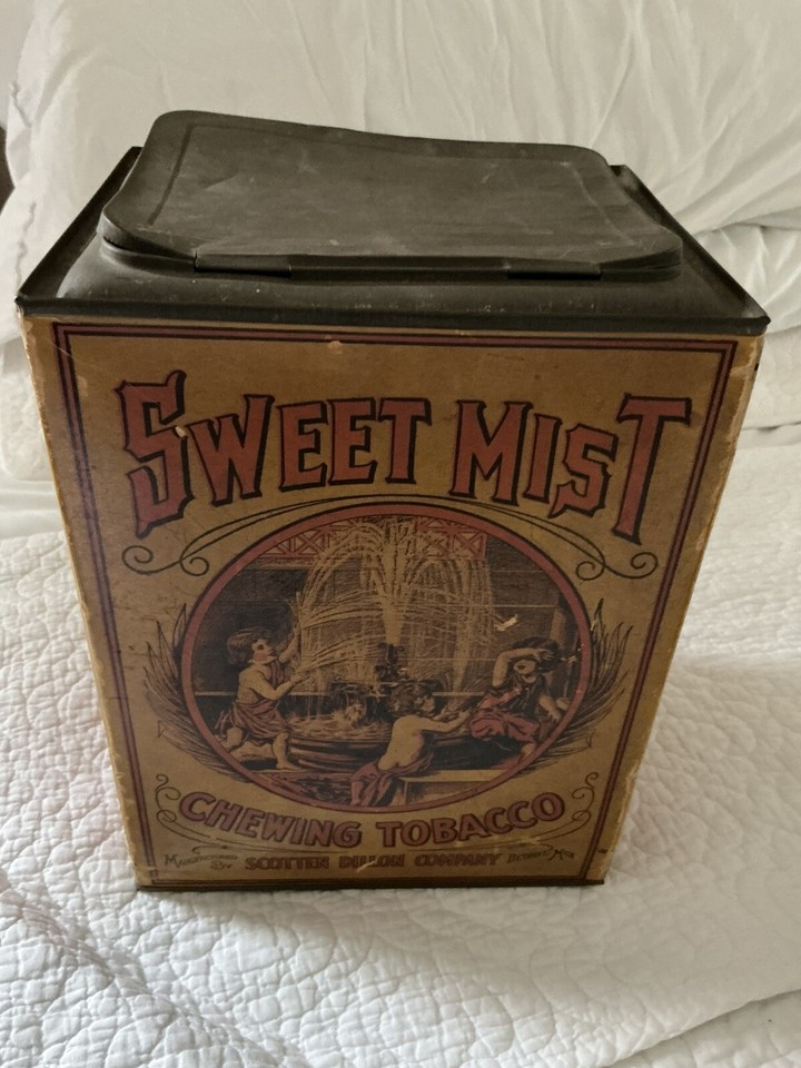 Vintage Sweet Mist Chewing Tobacco 48 Mist Sweet Fine Cut Large Tin Mid ...