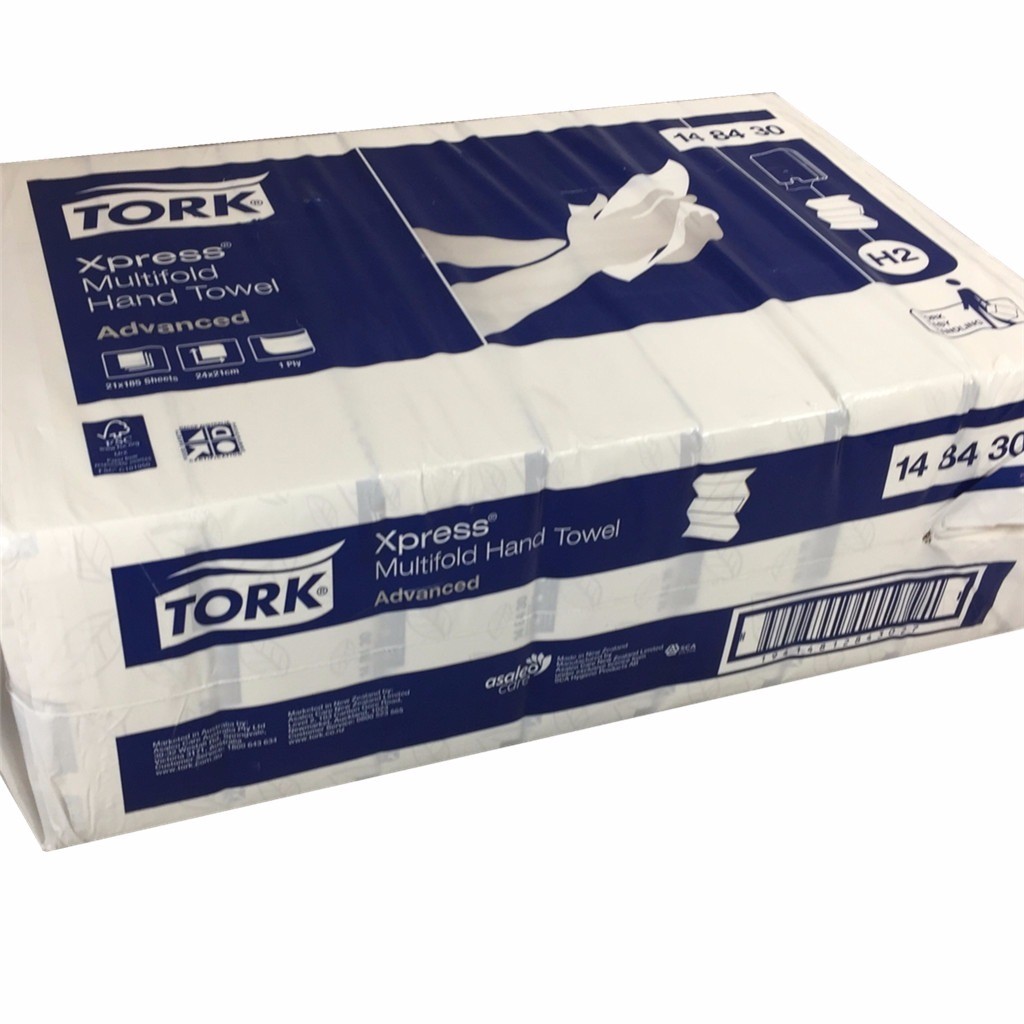 Tork Xpress Advance H2 Multifold Hand Towel 185 sheets x 21 Packs Bulk ...