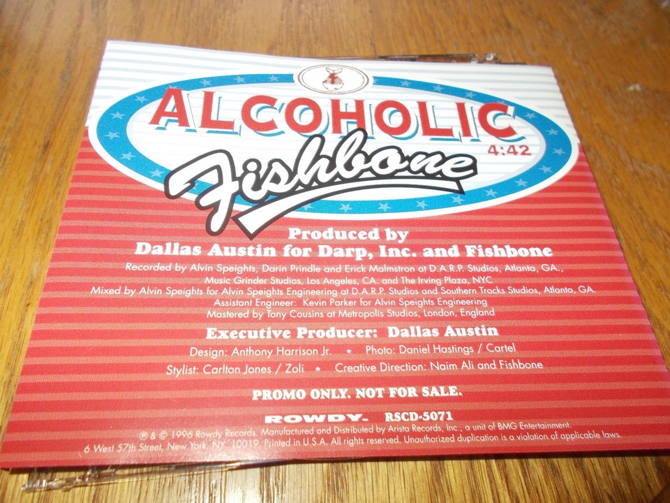 FISHBONE CD SINGLE ALCOHOLIC | eBay