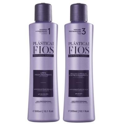 ANTI RESIDUE SHAMPOO AND REPAIR MASK PLASTICA DOS FIOS 2 X 300ml | eBay