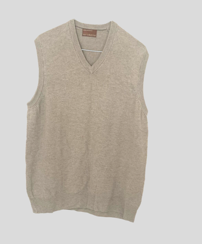 Marks & Spencer Collezione Beige Jumper Vest M Extra fine 100%Lambs ...