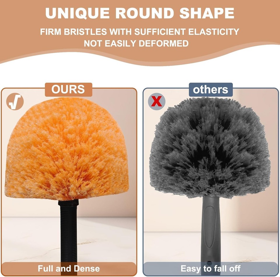 Cobweb Duster Heads 2 Pack - Twist-On Spider Web Remover for | eBay