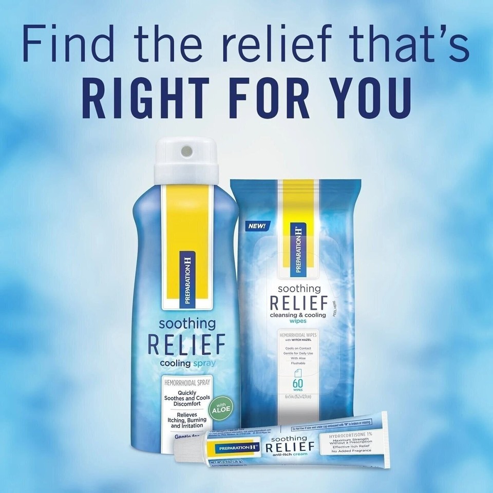 Preparation H Soothing Relief Cooling Spray, Witch Hazel Spray - 2.7 Oz ...