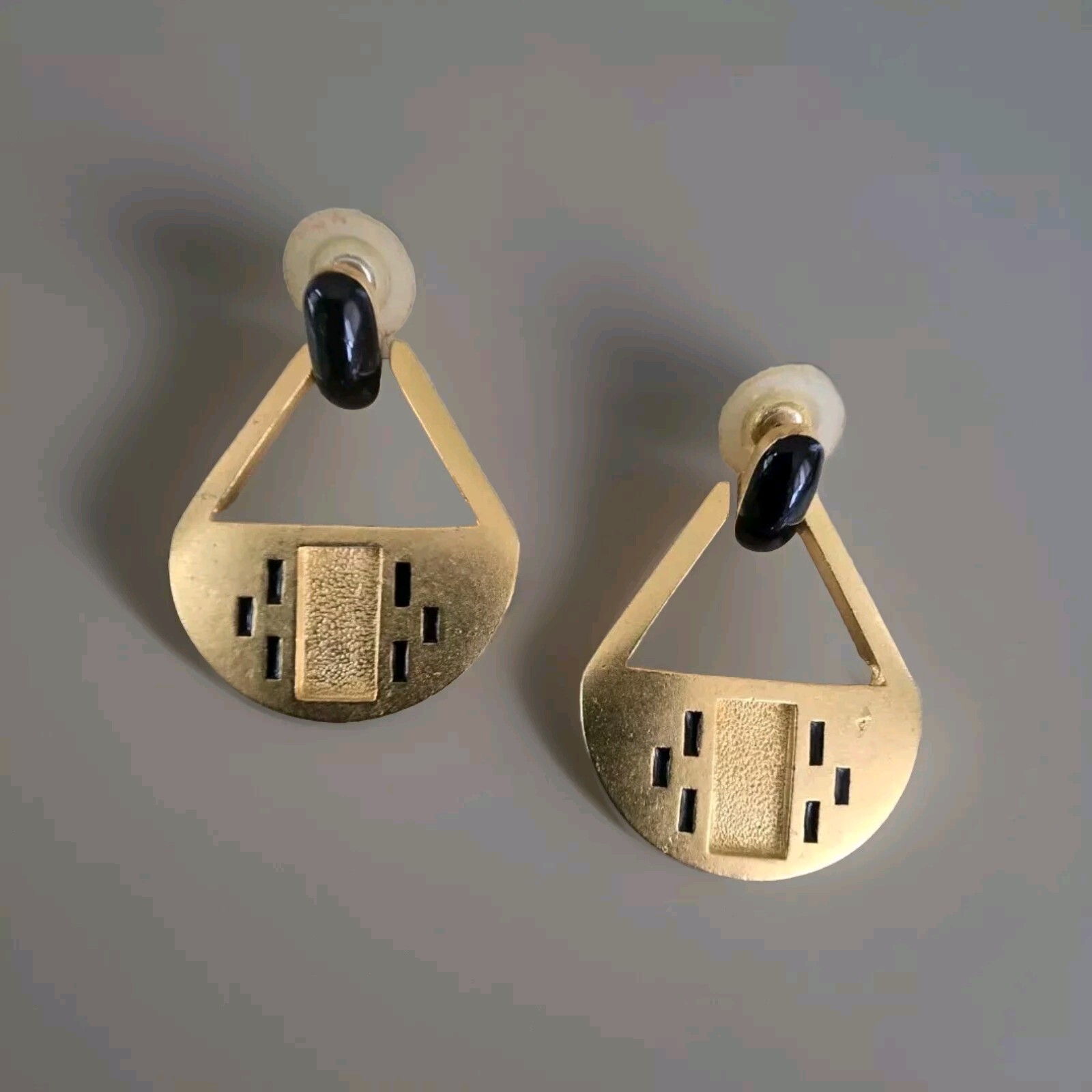 1920s Art Deco Inspired Egyptian Revival MCM Earrings… - Gem