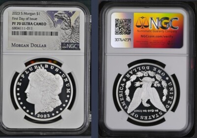 2023 S MORGAN Silver Dollar NGC PF70UC FIRST DAY ISSUE FDI FDOI - EXACT ...