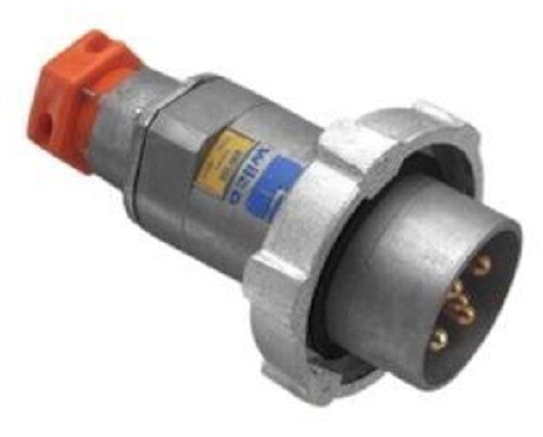 Wilco STRAIGHT PLUG TOP 500V 5-Round Pin, Multi Phase, Cast Aluminium ...