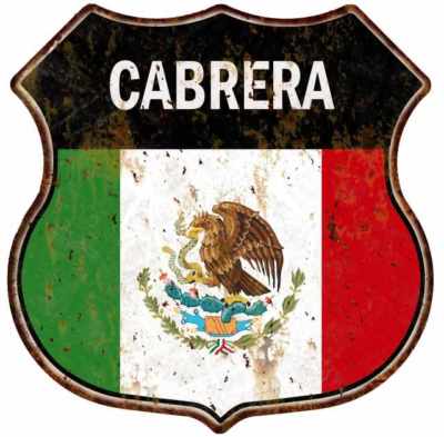 CABRERA Mexican Flag Personalized Shield Metal Sign Mexico 211110008092 ...