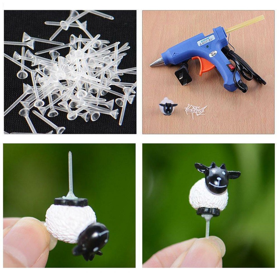 Zealor 100 Pieces Miniature Ornaments Kit for DIY Fairy Garden Size 2 ...