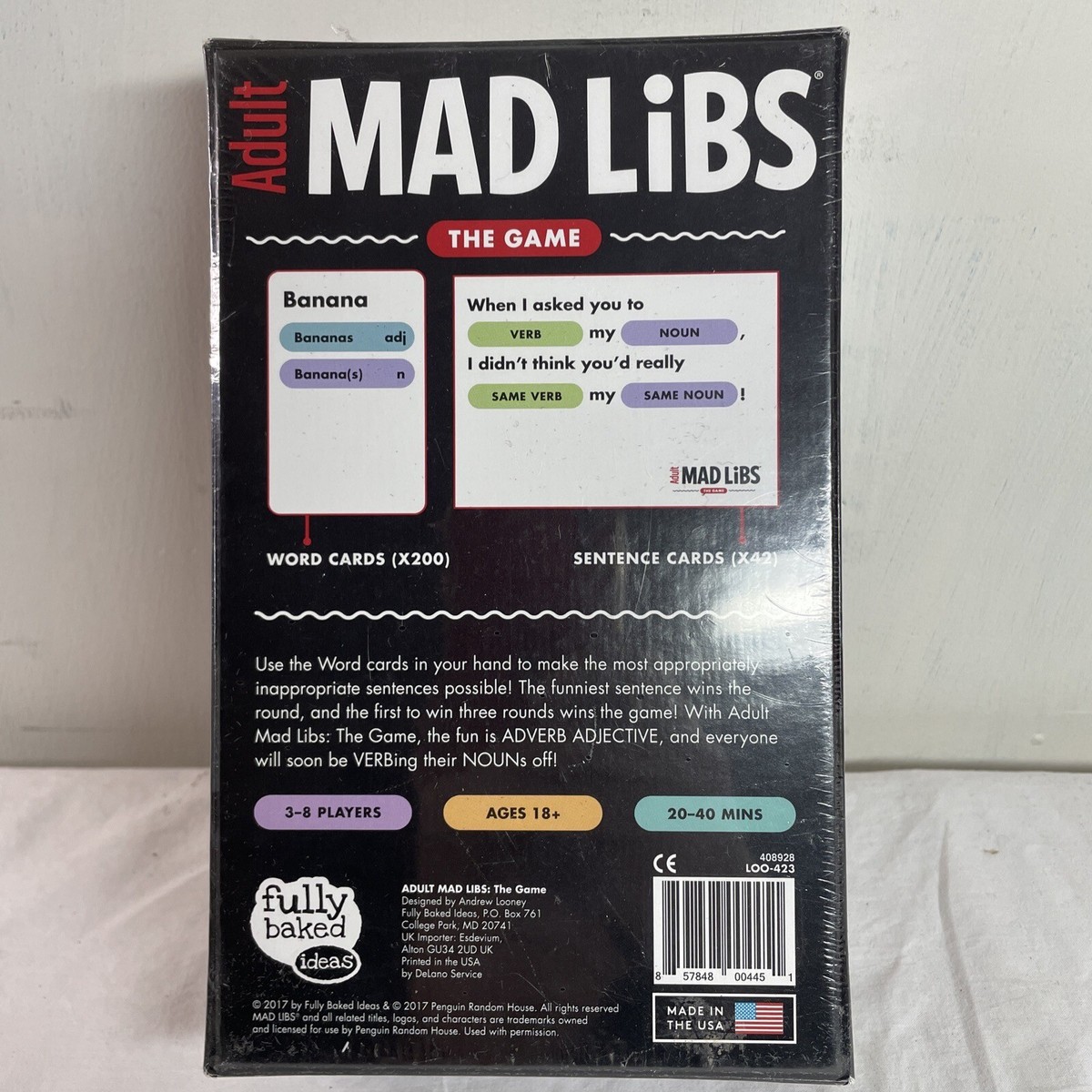 Mad Libs Card Game Rounds Mad Libs Card Game Ages 8 And Up New Sealed