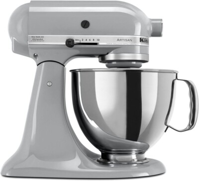 KitchenAid 5QT Tilt-Head Stand Mixer Metallic Chrome Artisan Series 5qt ...
