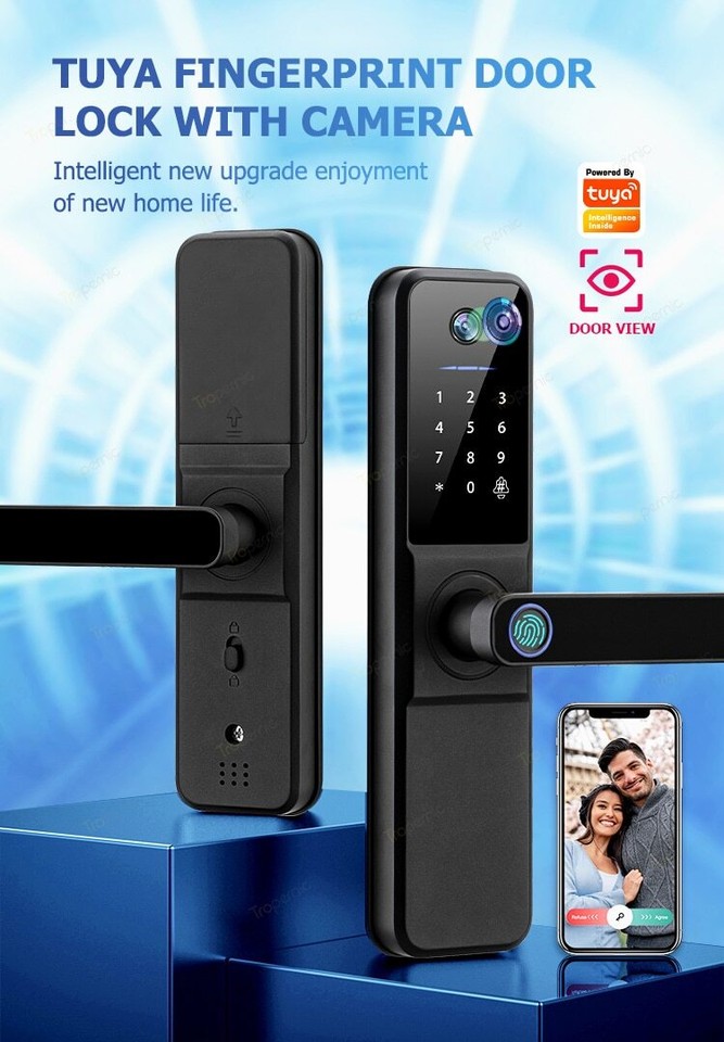 Electronic Fingerprint Front Camera Photo Taking Security Door Wifi ...