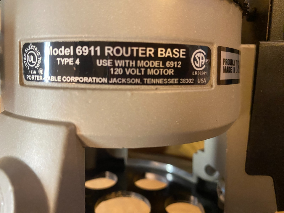 Porter Cable Model 6911 Type 4 Router Base, For Use With 6912, 120v ...