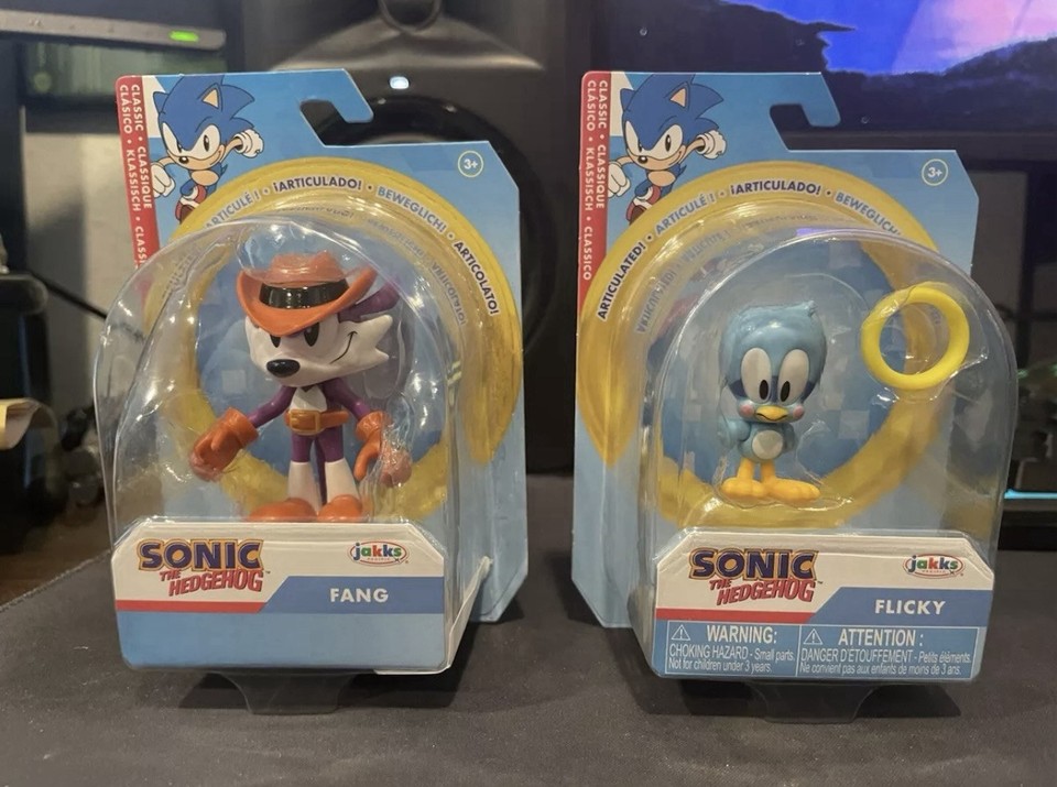 Jakks Pacific Sega Sonic The Hedgehog Classic FANG Flicky 2.5" Figure ...