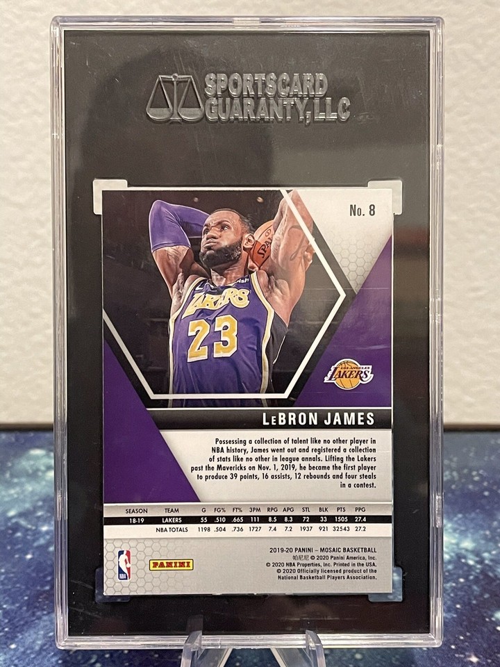 2019-20 Panini Mosaic LeBron James Base SGC 9.5 | eBay