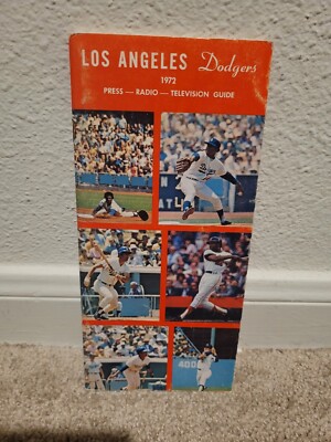 1972 Los Angeles Dodgers Media Press Guide | eBay