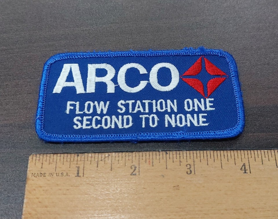 ARCO Alaska Prudhoe Bay Oilfield Flow Station One Sew On Patch | eBay