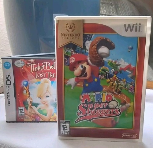 Mario Super Sluggers (Wii, 2008) NINTENDO Select + Tinker Bell DS Game ...