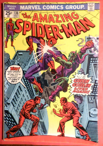 Amazing Spider-man 136 137 Bronze Age 1st Green Goblin II H. Osborn ...