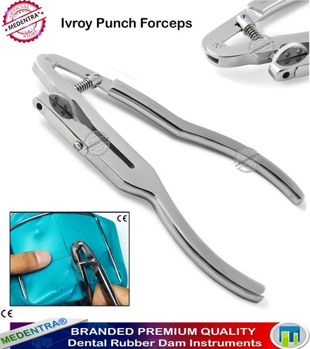 Oral Dental Rubber Dam Ivory Punch Hole Forceps Pliers Endodontist Dams ...
