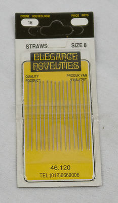 Straws Sewing Needles Size 8 Pack of 16 | eBay UK