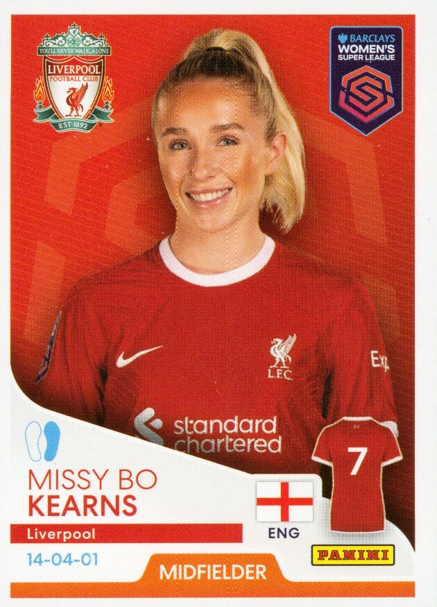 PANINI WOMENS SUPER LEAGUE 2024 STICKERS COLLECTION WSL #164 - 349 2023 ...