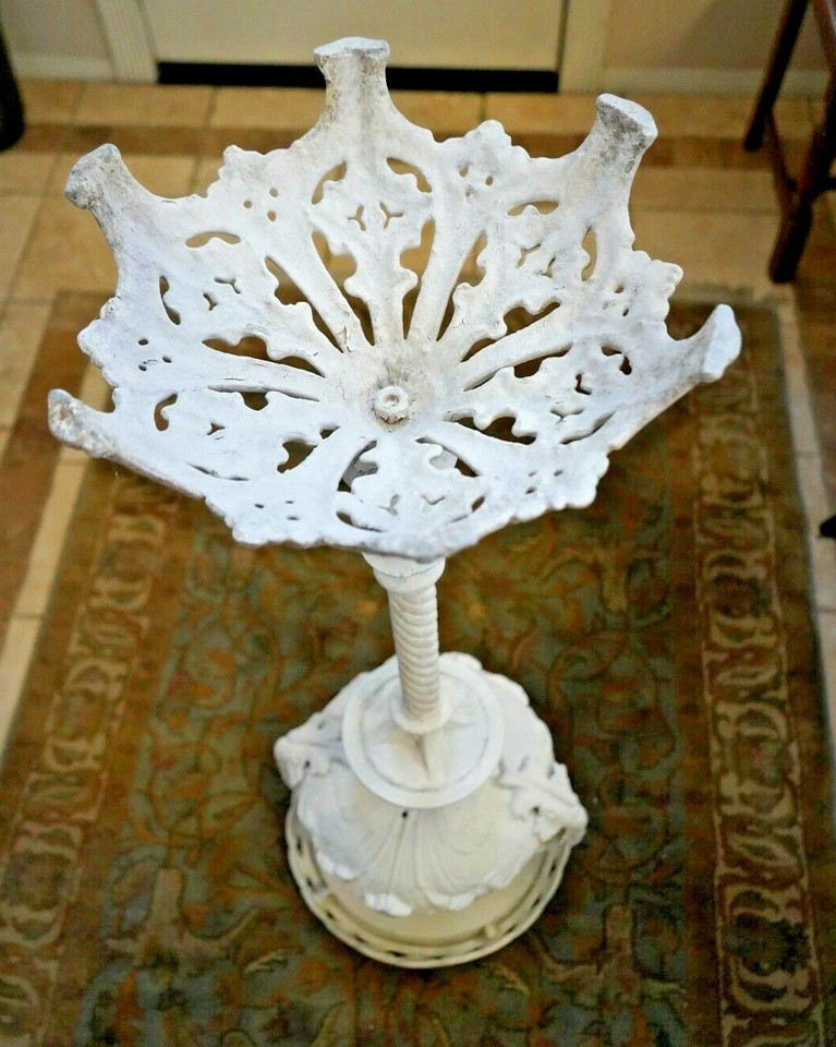 Vintage Angel Plant Stand Tall solid cast Aluminum Italian style tall ...