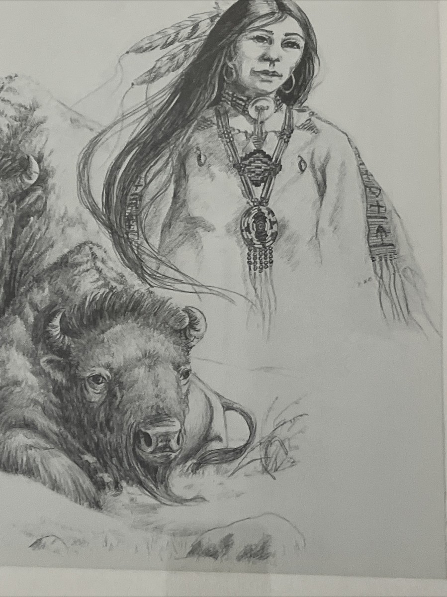 Pencil Drawings Of Native American Women