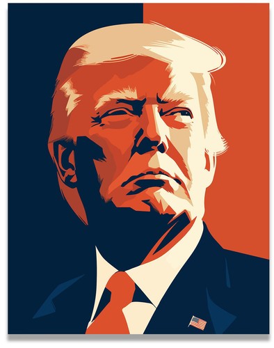 Donald Trump Poster Picture Portrait Art Decor for Office 11x14 Inches ...