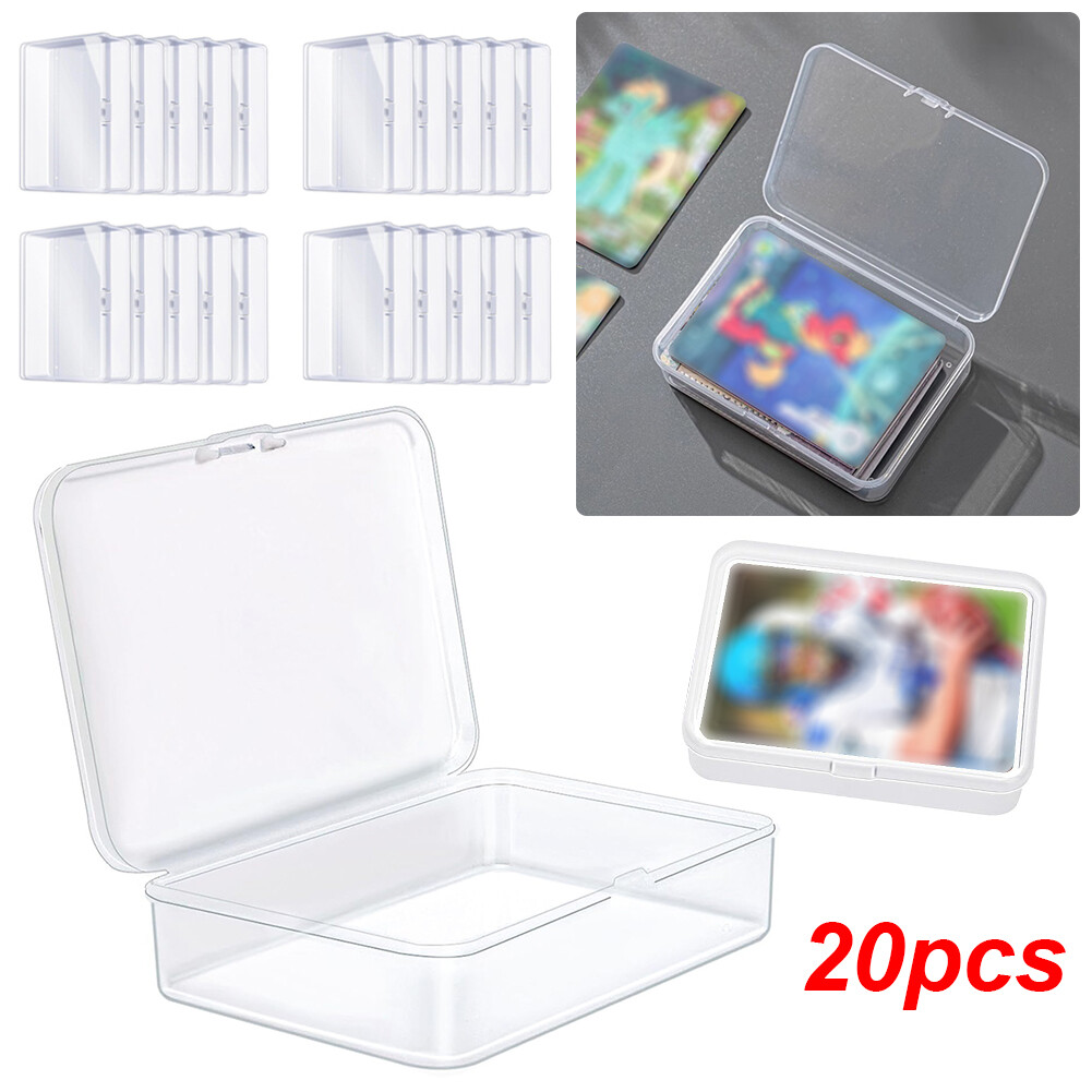 US Clear Plastic Trading Cards Storage Box Baseball Cards Holder ...