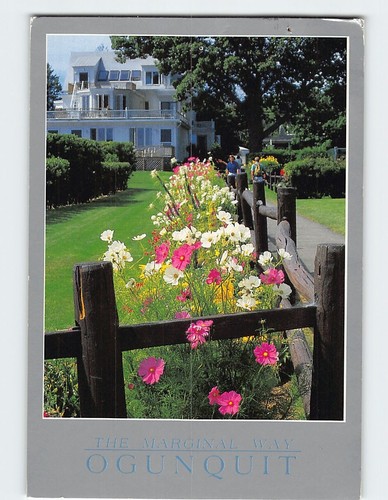 Postcard Entrance to Marginal Way Ogunquit Maine USA | eBay