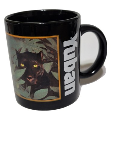 Vintage Yuban Coffee Jungle Jaguar Mug Cup Black | eBay