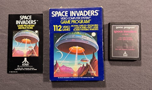 Atari 2600 Space Invaders With Manual & Box | eBay