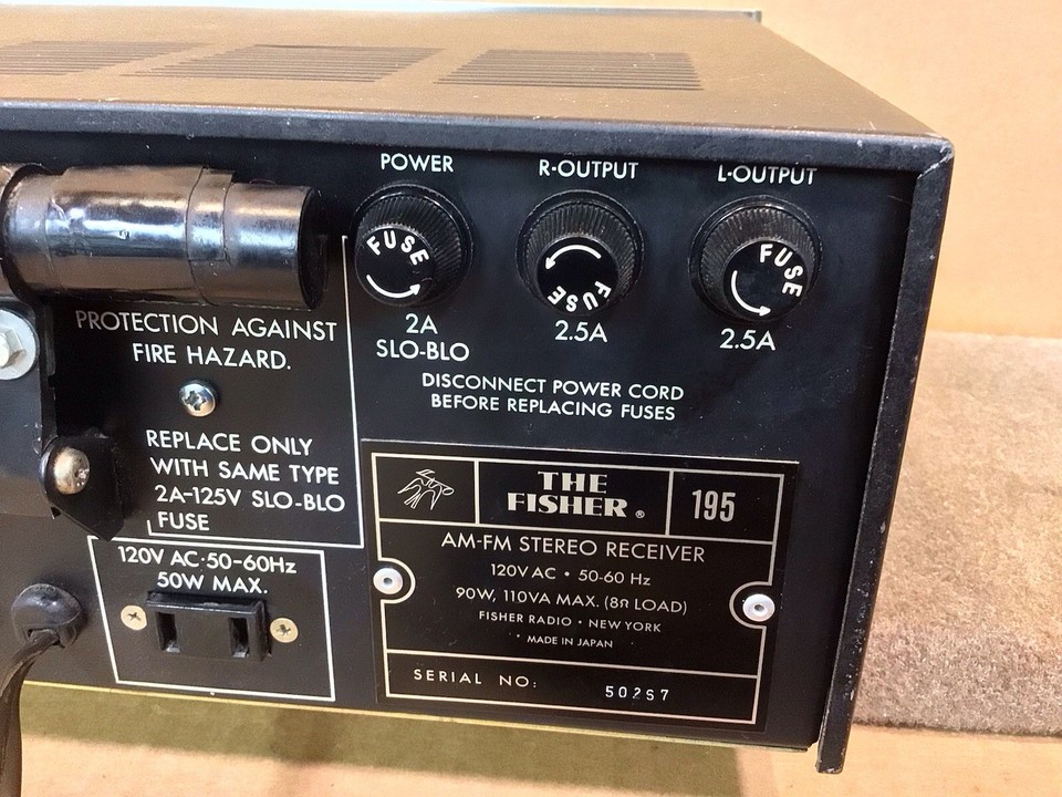 The Fisher 195 STEREO Solid State AM/FM Receiver. Thoroughly Tested ...