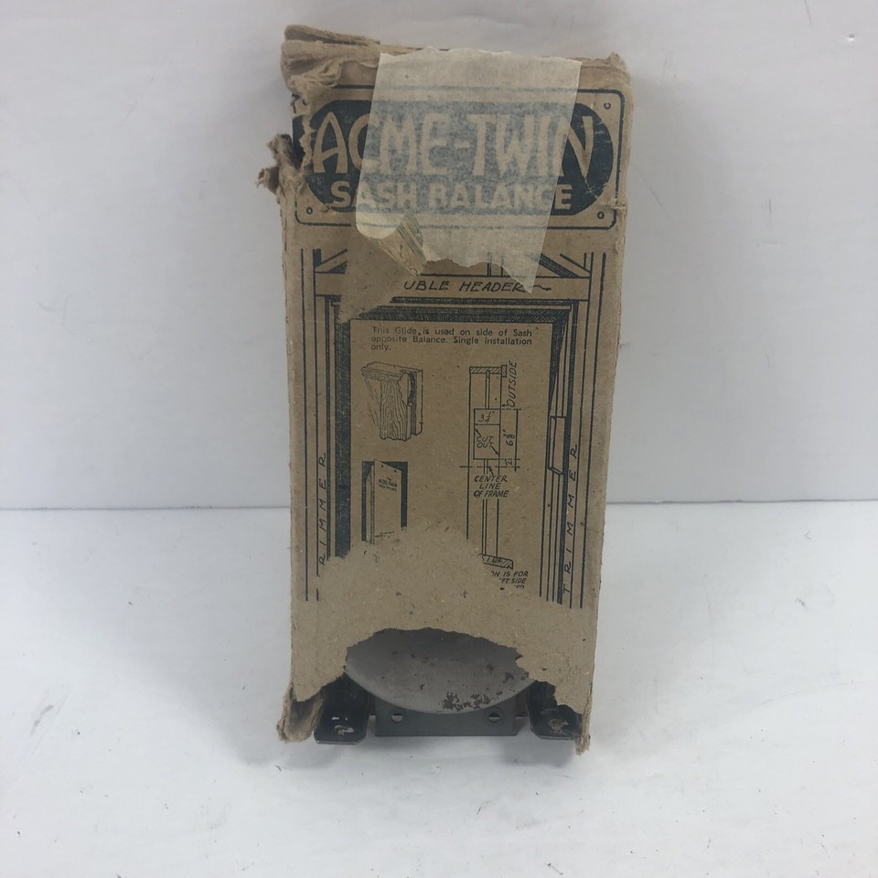 Vintage Acme-Twin Spring Sash Balance No. 12 Lbs Pound w/ Original Box ...