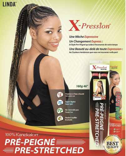 Xpression PRE-STRETCHED Ultra Braid Hair For Braiding Expression - ALL ...