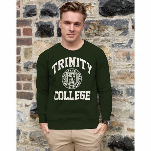 Trinity College Shirt With Trinity College Sign And Seal Bottle Green ...