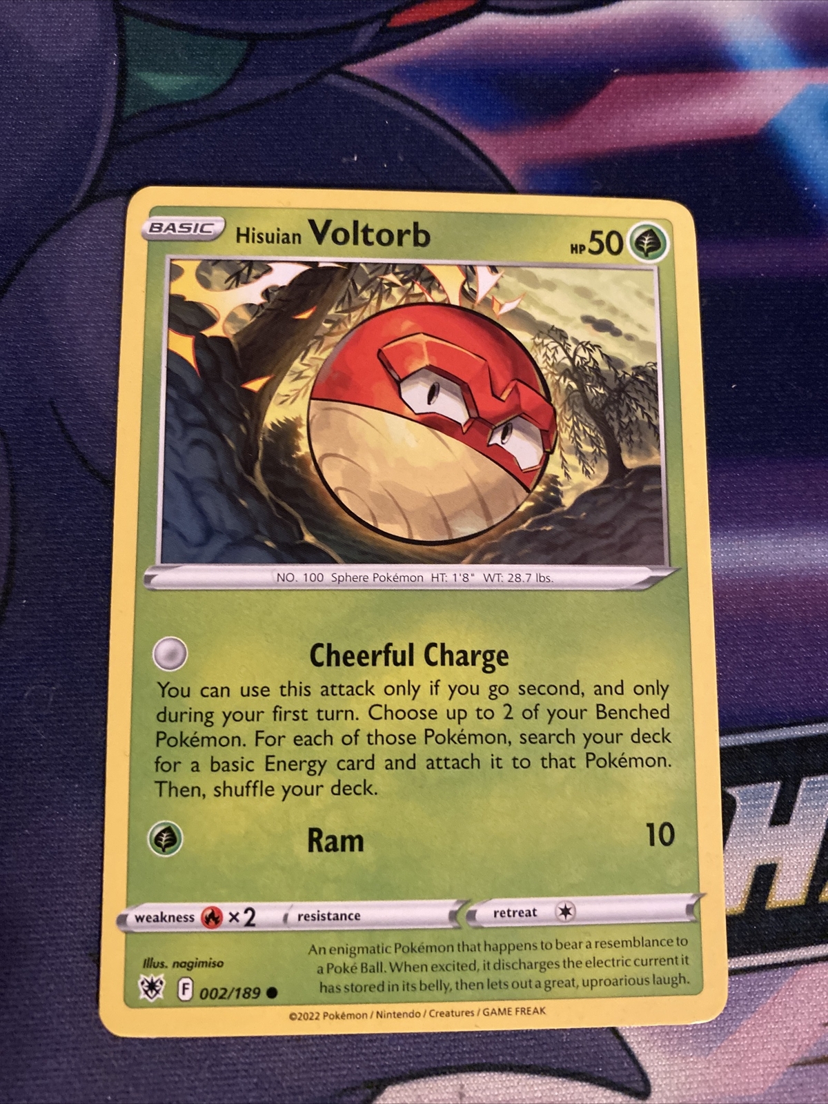 Pokemon TCG Astrial Radiance Hisuian Voltorb 002/189 | eBay