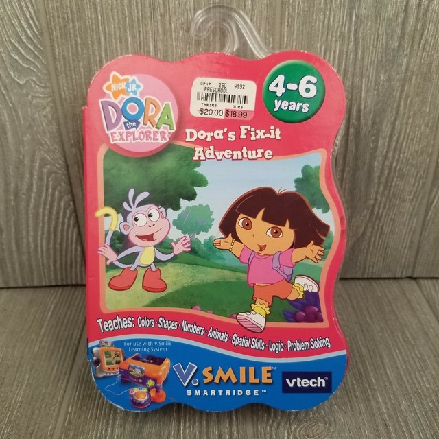 Dora Explorer Fix It Adventure VTech V.smile Vt8311 Ages 4-6 Boys ...