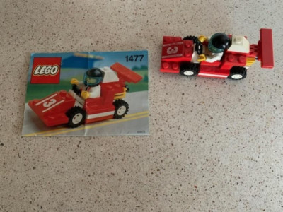 Vintage Lego Red Racer Number 3 - Complete Set 1477 w. Instructions ...