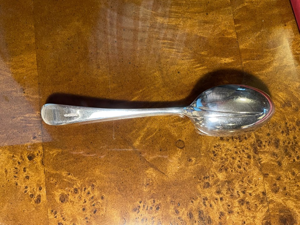 Lot of four English Sterling RAT TAIL OVAL SOUP SPOONS-8 Inch | eBay